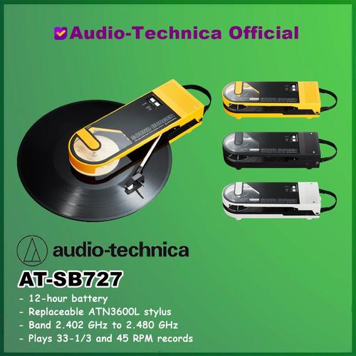 Promo Audio Technica AT-SB727 SB 727 Sound Burger Portable BT Turntable ...