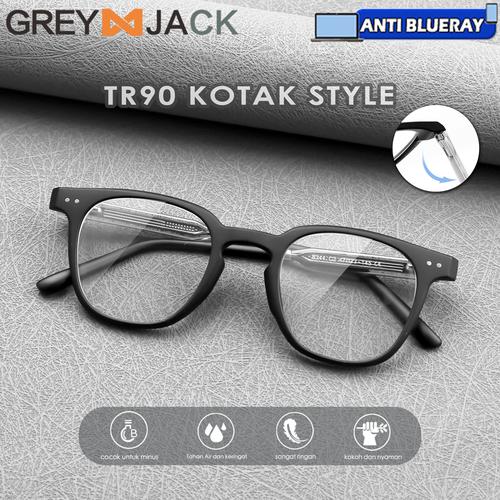 Promo Grey Jack Kacamata Antiradiasi Blueray Kotak TR90 Ringan Unisex ...