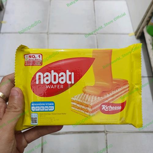 Jual Richeese nabati biskuit wafer rasa Cheese KEJU 39gr - Kota Medan ...