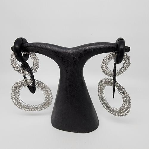 Jual Anting wanita klip on silicon - triple wire mash ring handmade ...