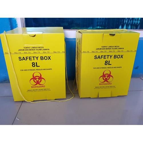 Promo SAFETY BOX 8 L BIOHAZARD - LIMBAH MEDIS - box saja - Kab ...