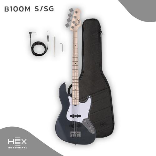 Jual Gitar Bass Elektrik HEX B100 S/SG Warna Abu-Abu - Jakarta Barat ...