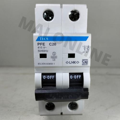 Jual TERASAKI MCB PFE6 2P 20A 6 kA - Kab. Tangerang - MAIOnline_NEW | Tokopedia