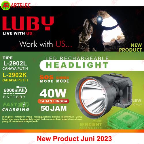 Jual Senter Kepala Luby L-2902 L / K | cahaya Putih / Kuning - Cahaya ...