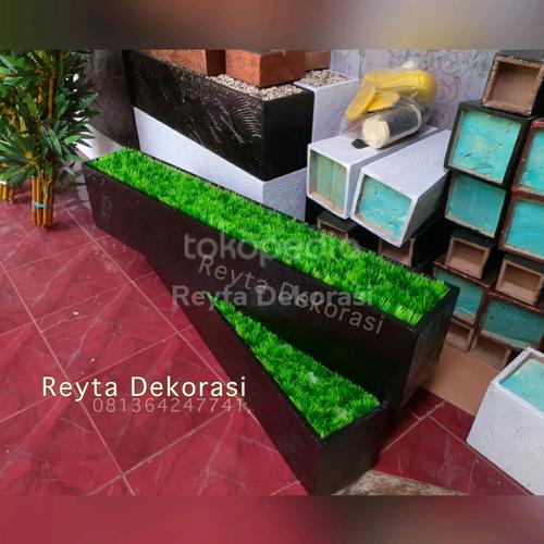 Jual vas bunga 1mtr produk premium vas pembatas/ pot panjang bunga hias ...