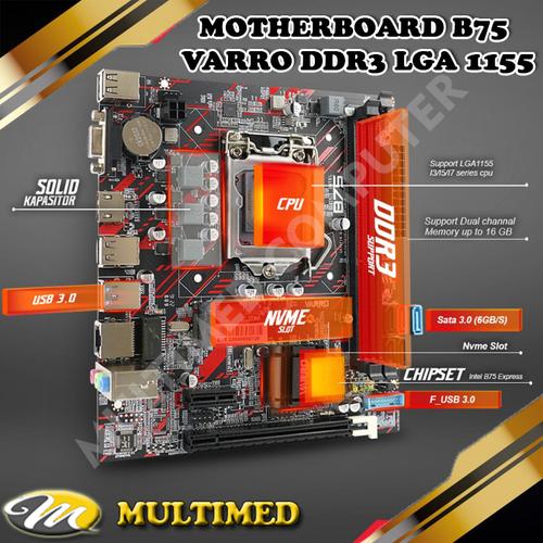 Promo MOTHERBOARD MAINBOARD MOBO VARRO H61 NVME SOCKET 1155 NEW - H61 ...