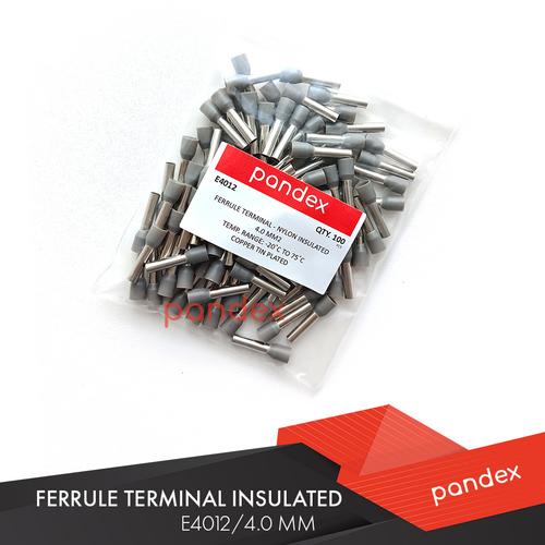 Jual Pandex Ferrule Terminal 4.0mm E4012 Insulated / Skun Ferrule ...