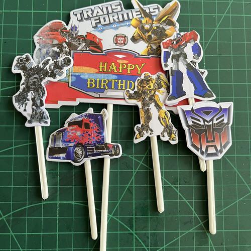 Jual Tusuk Character Transformer cake topper Hbd paper - Jakarta Barat ...