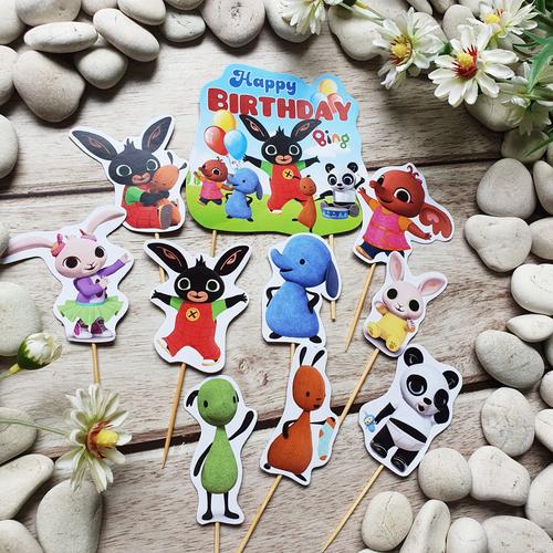 Jual Bing Bunny Birthday Cake Topper Cupcake Pudding Hiasan Kue Tumpeng ...