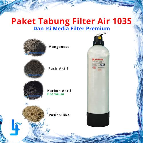 Jual Paket Tabung Filter Air 0844 0942 1035 inch Plus Media Filter Air ...