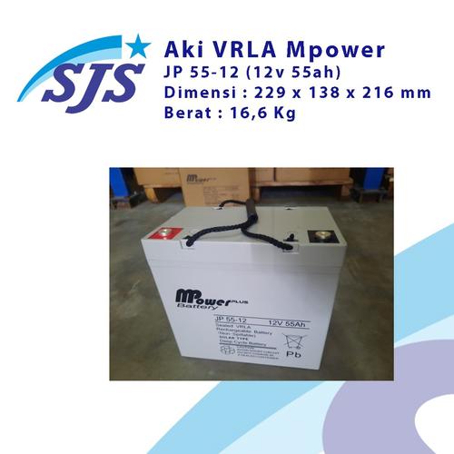 Jual Battery Vrla Gel 12v 55ah Mpower kering - Kota Surabaya - SJScv ...