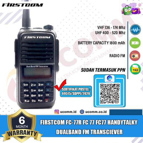 Jual Firstcom FC 77R FC77 Dual Band Ht Firstcom Fc 77r Fc-77r Fc77 Vhf Uhf 5watt Original ...