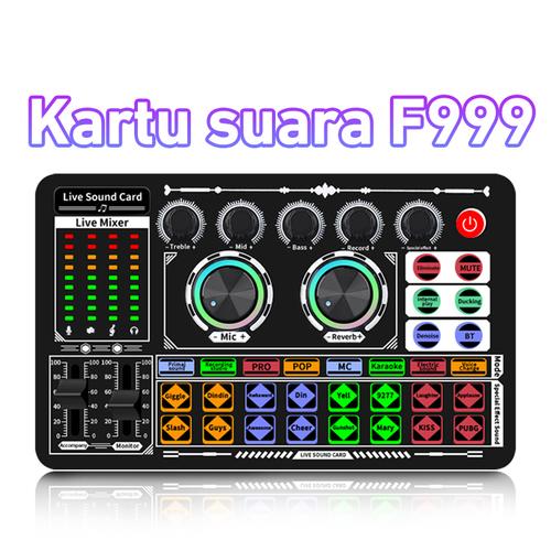 Jual SoundCard F999 Bluetooth compatible External Wireless DJ Mixer ...