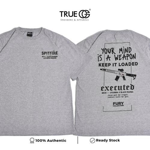 Jual BRVE X Dcobra Reborn Spitfire Grey T-shirt Fury Collection ...