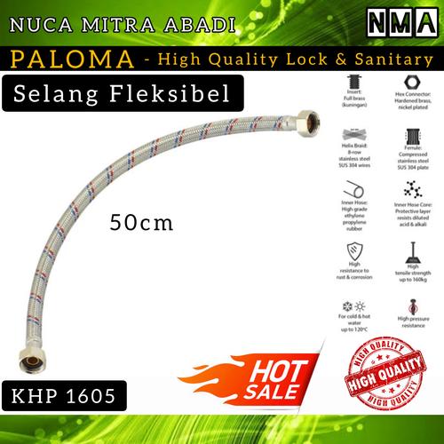 Jual SELANG FLEKSIBEL HOSE KERAN KRAN WASTAFEL TOILET 50CM PALOMA KHP 1605 - Jakarta Barat ...