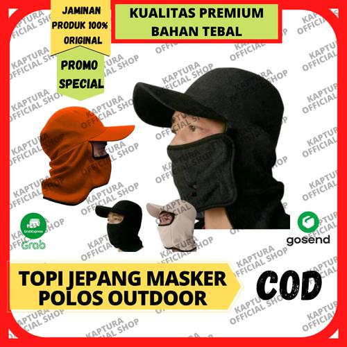 Jual KAPTURA Topi Jepang Masker Polos Outdoor - Jepang Merah - Kota ...