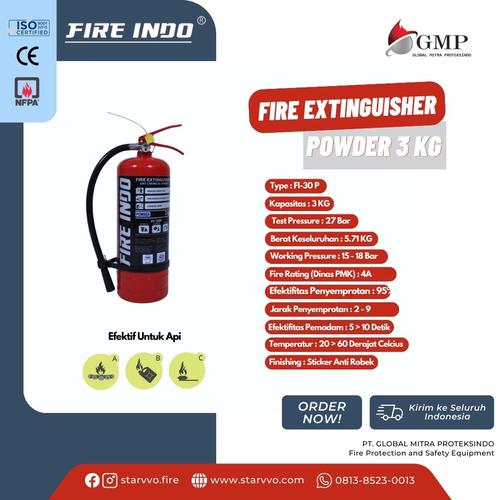 Jual Tabung Pemadam Kebakaran Powder FIRE INDO 3 KG - Jakarta Barat ...