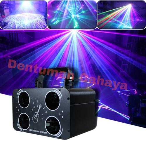 Jual 4 Head Square RGB Scanning Laser Show Light Dmx512 Stage laser ...
