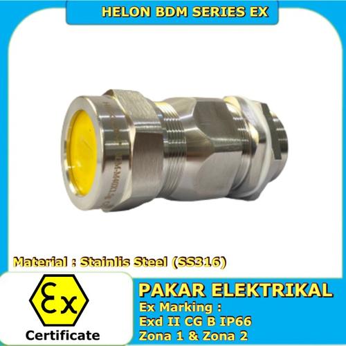 Jual Cable Gland Stainless Steel SS304 Metric M20 Armoured Explosion ...