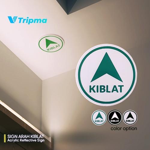 Jual Sign Arah Kiblat Akrilik - Hitam - Kota Bandung - Tripma Sign ...