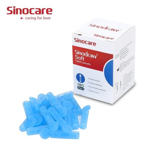 Jual Jarum Sinocare Sinodraw | Ambil Darah 28G | Blood Lancet Isi 50 ...