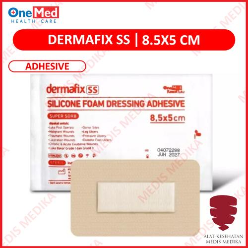 Jual Dermafix SS 8.5 x 5 cm Onemed Adhesive Foam Dressing Plester Luka ...