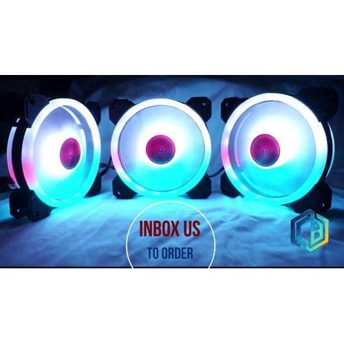 Jual 3 FAN RGB ARGB Double Ring 12cm inner and Outer Led 6 PIN COOLMOON ...