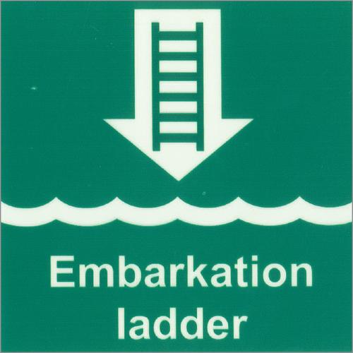 Jual sticker EMBARKATION perkapalan IMOSAFETY SIGN K3 OUTDOORTahan air ...