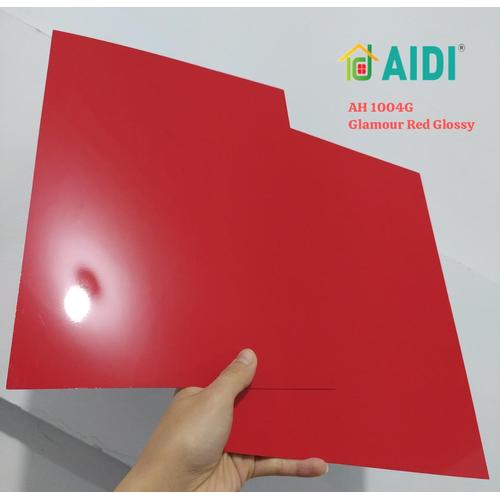 Jual AH 1004G GLAMOUR RED GLOSSY HPL MERAH KILAP HPL POLOS KILAP AIDI ...