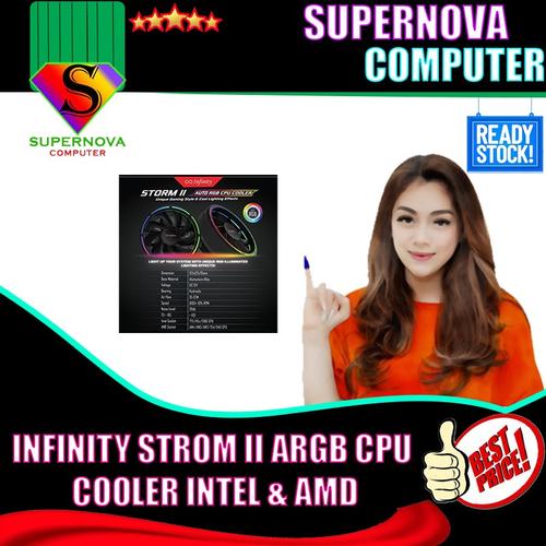 Jual FAN PROSESOR RGB INTEL DAN AMD INFINITY STROM II ARGB CPU COOLER COMBO - Jakarta Pusat ...