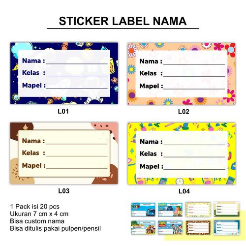 Jual Stiker Label Nama / Label Nama Custom Unik dan Keren - Kab. Bekasi ...