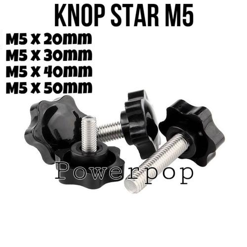 Jual M5 Baut Knop Star / Baut Kuping / Knob Star M5 Murah / Baut ...