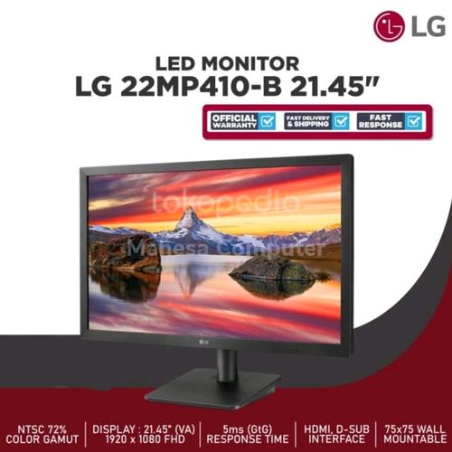 Jual LCD Monitor LG 22MP410 22in VA 75Hz FHD HDMI VGA LG 22MP410-B 22 inch - Kota Semarang ...