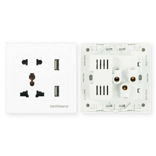 Promo Stop Kontak Dinding Colokan Changer Listrik UK 2 Port USB Type C ...