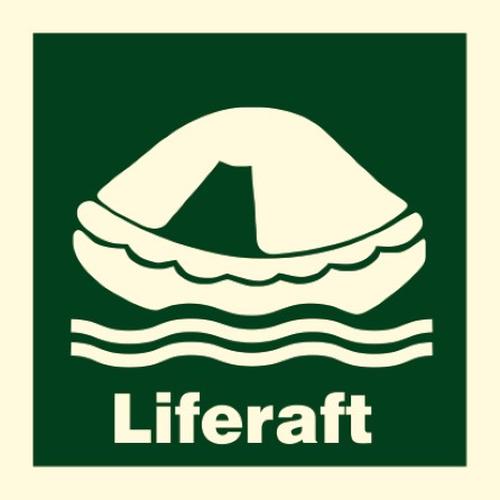 Jual sticker LIFERAFT perkapalan IMO SAFETY SIGN K3 OUTDOOR Tahan air ...
