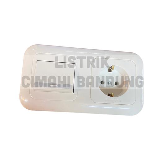 Jual Panasonic Saklar Tunggal (WEJ5541) + Stop Kontak Non CP - saklar ...