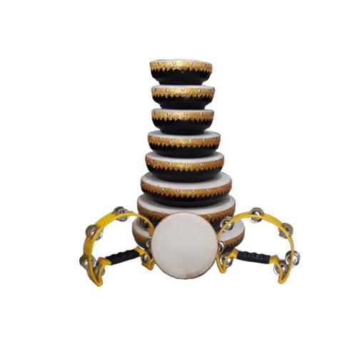 Jual Rebana 1 set lengkap 11 alat komplit laski pelangi polos ukir m ...