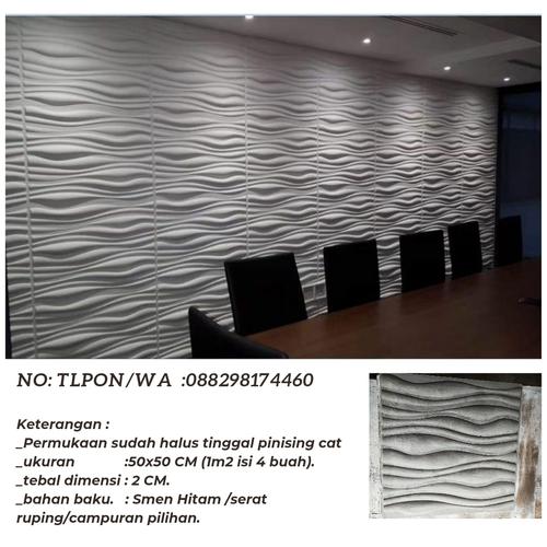 Jual Roster tempel 3D beton motip glombang botol - Jakarta Selatan ...