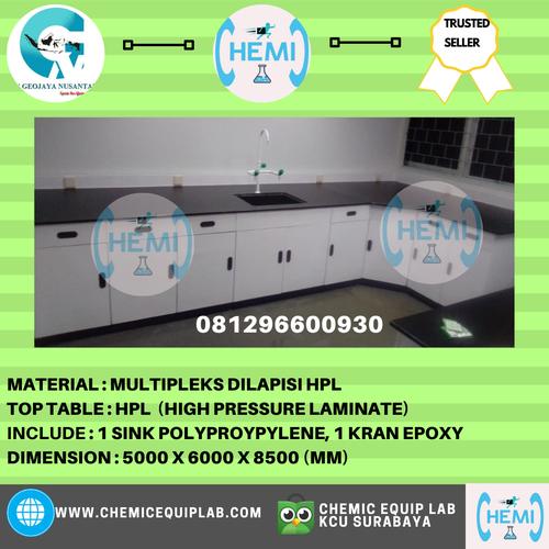 Jual ECO CORNER BENCH LABORATORY, MEJA LAB, MEJA LABORATORIUM HPL - Kab ...