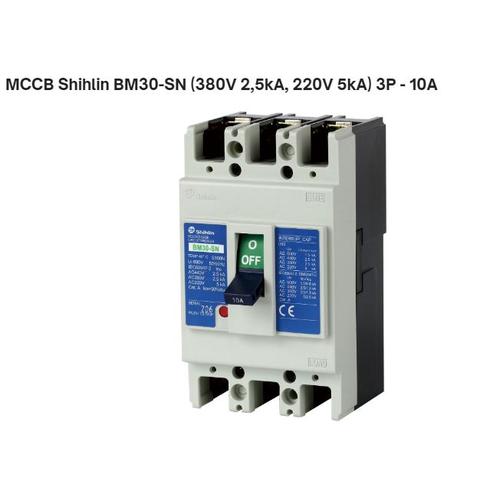 Jual breaker/MCCB Shihlin BM30-SN 3P (380V 2,5kA, 220V 5kA) 10A-15A-20A-30A - 10A - Jakarta ...
