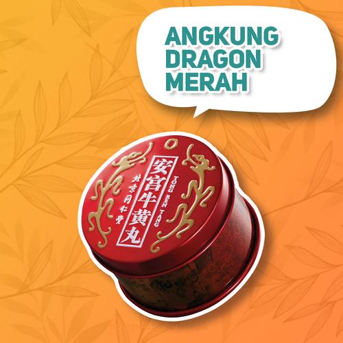 Jual ANGKUNG DRAGON MERAH Angong Niuhuang Wan Original Obat Stroke ...