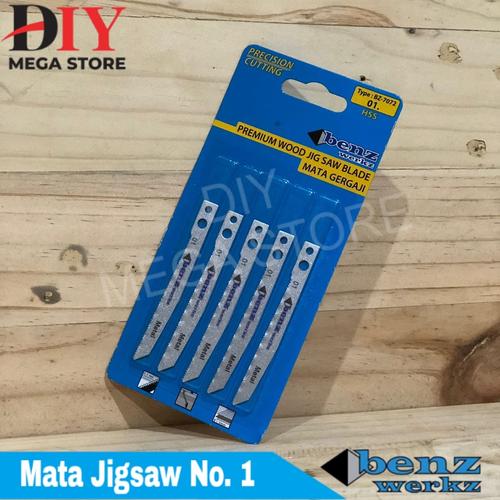 Jual Mata gergaji jig saw besi no.1 jigsaw blade metal benz werkz BZ ...
