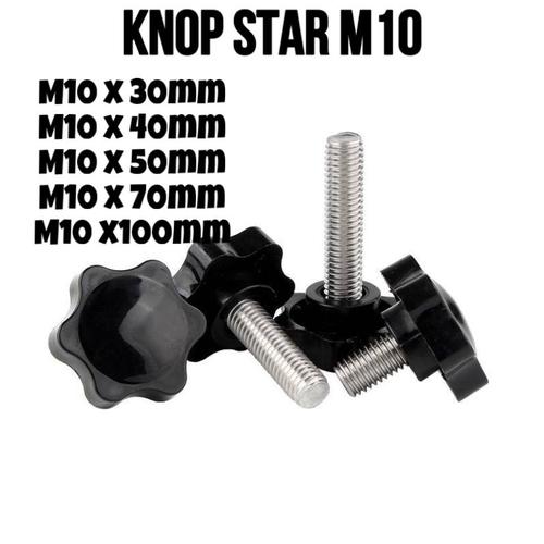 Jual M10 Baut Knop Star / Baut Bintang M10 Best Quality / Baut Kuping ...