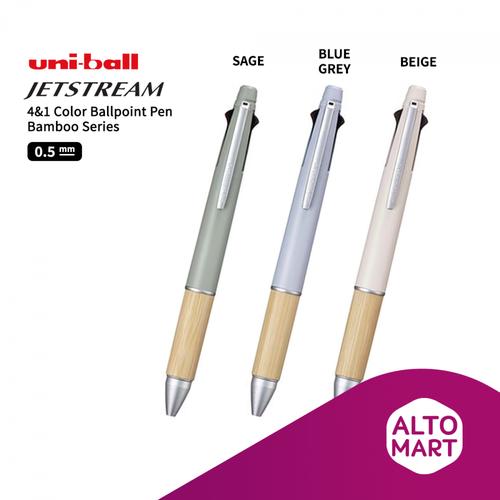 Jual Uniball Jetstream 4&1 Bamboo Series Multi Pen Ballpoint Uni Ball ...