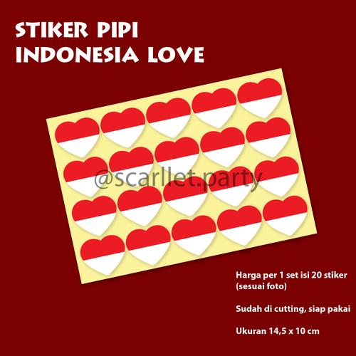Jual STIKER PIPI BENDERA INDONESIA AGUSTUSAN 17 AGUSTUSAN DEKORASI ...