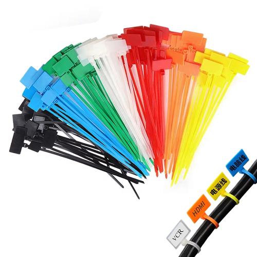 Jual LABEL Kabel Ties Cable tie Marker 4x200 20CM tag lan tulis 100pcs ...