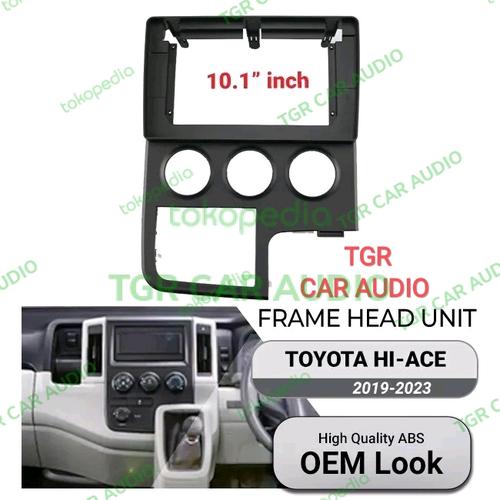Jual frame head unit android 9 / 10 inch premio hi-ace hiace 2019 up ...