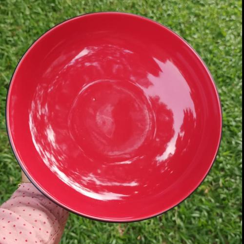 Promo B | Artisan Ceramic | Red Glossy Java Pasta Bowl D:22.5 cm ...