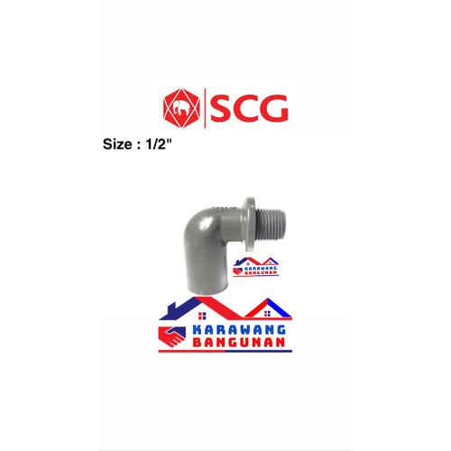 Jual KDL Knee Drat Luar 1/2 3/4 1 Inch Knie Valve Elbow 1/2" 3/4" 1" SCG - 1 inch - Kab ...