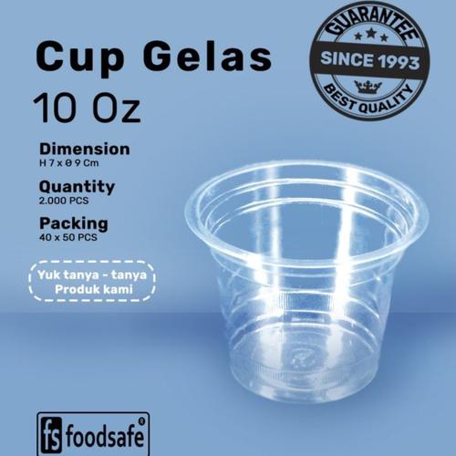 Jual Gelas Plastik Cup 10 Oz, 12 oz Technoplastika isi 50 pcs - 12 oz - Kota Tangerang - yth ...
